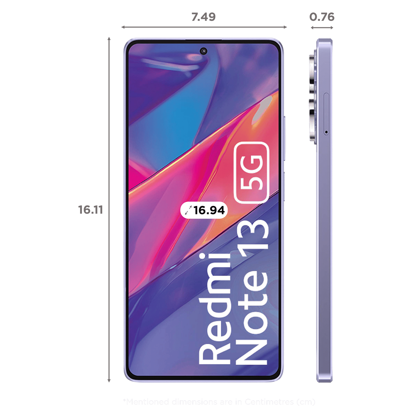 Buy Redmi Note 13 5g 6gb Ram 128gb Chromatic Purple Online Croma 